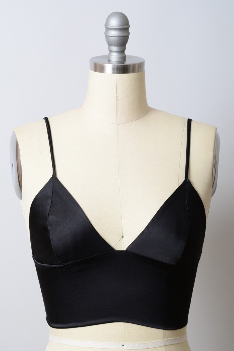 Leto Wholesale - Buy Satin Longline Bralette Bra In Bulk Qty