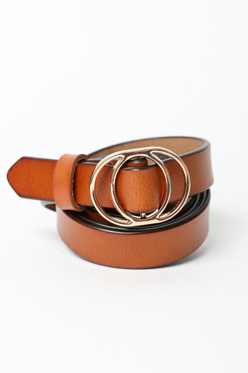 Leto Wholesale Belts - Buy Double Ring Buckle Cinch Belt In Bulk Qty
